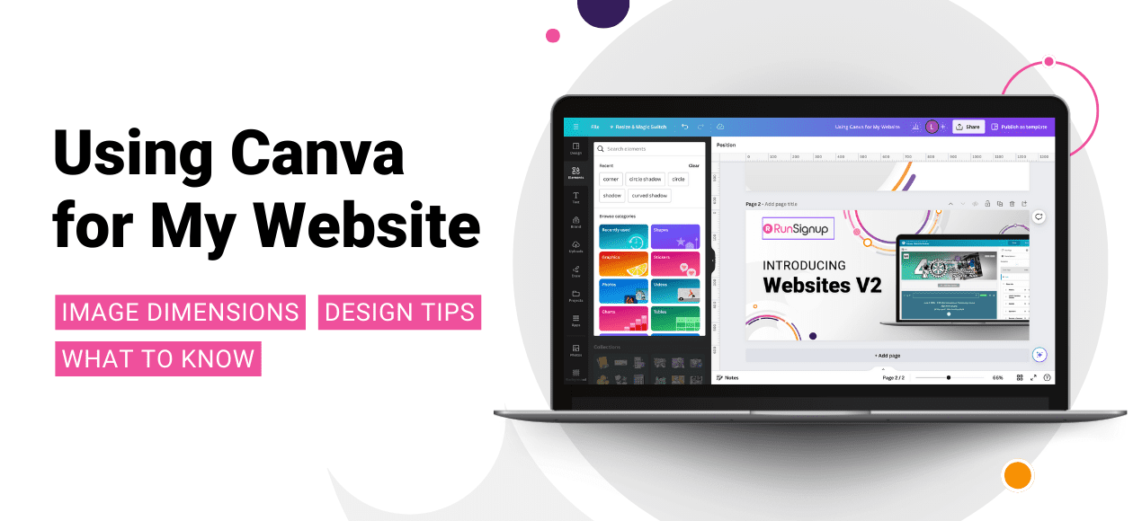Using Canva For Your RunSignup Website - RunSignup