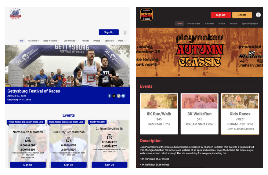 Websites - RunSignup