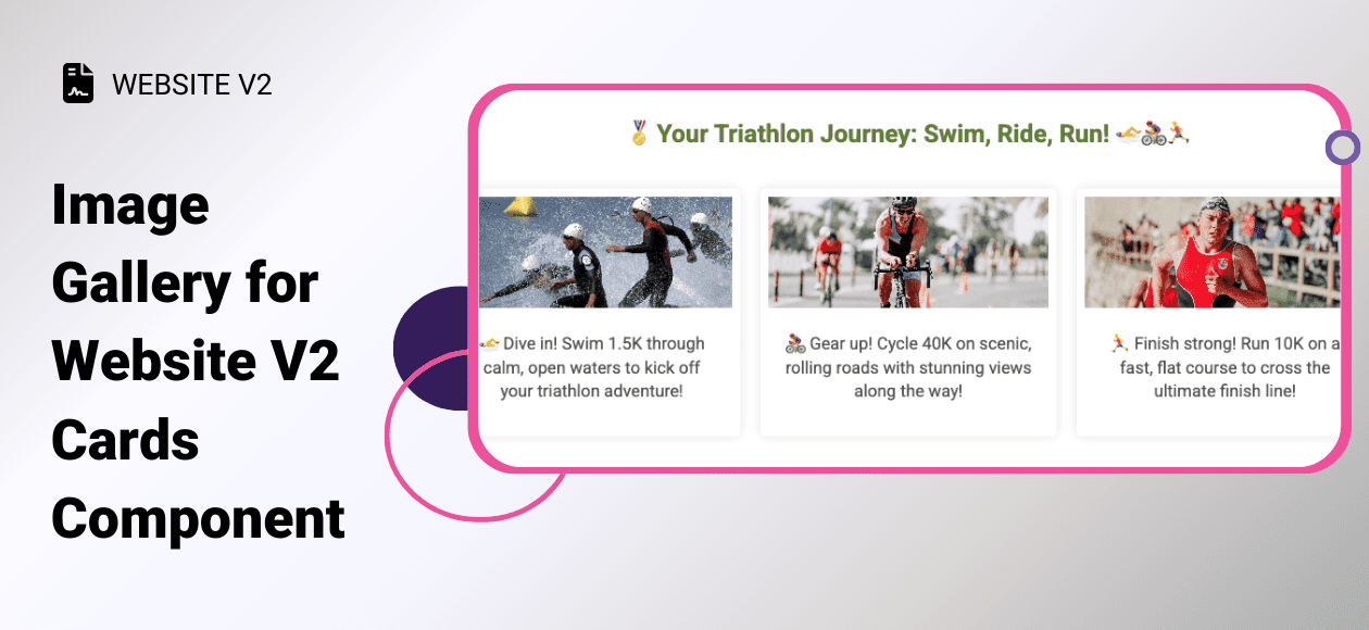 Image Gallery for Website V2 Cards Component - RunSignup