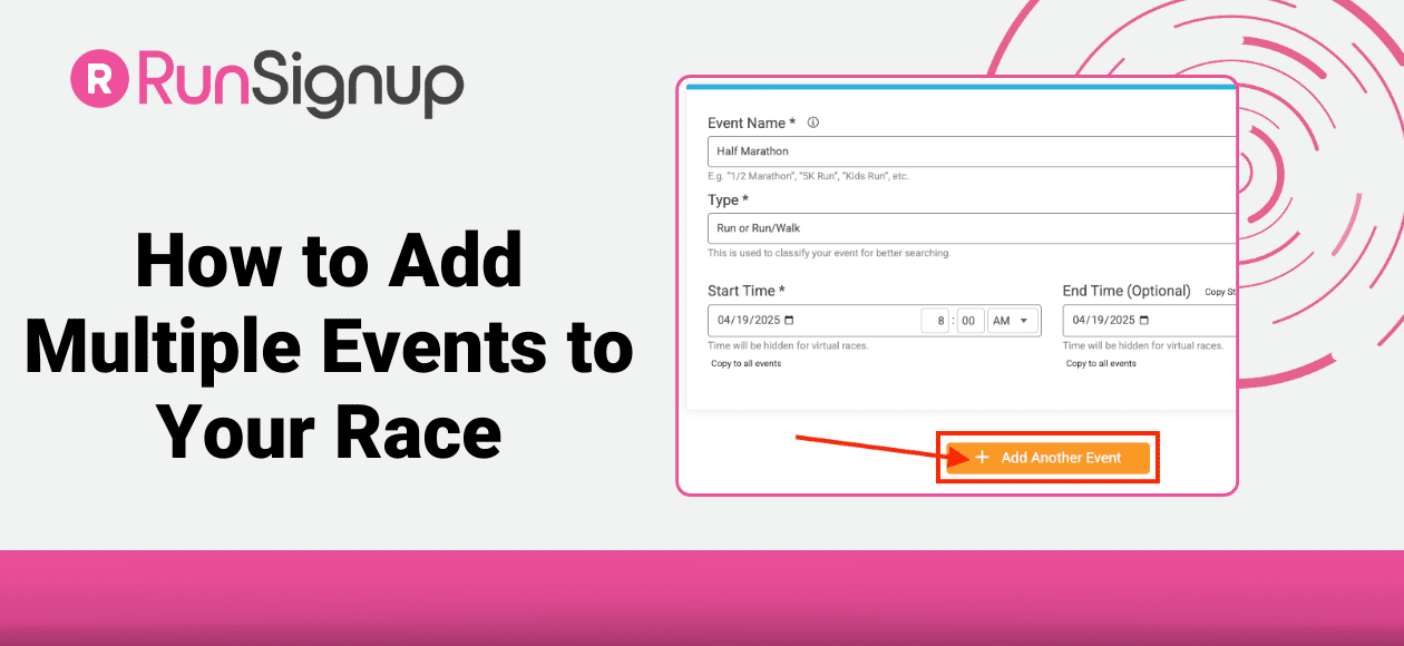 How to Add Multiple Events to Your Race - RunSignup