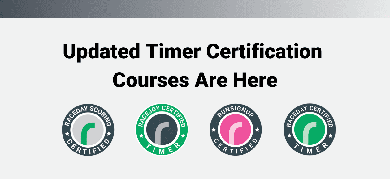 Updated Timer Certification Courses Are Here! - RunSignup